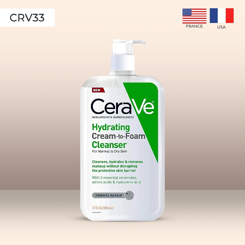 Gentle Hydrating Cleanse with CeraVe Cream-to-Foam Cleanser - Beauty ...