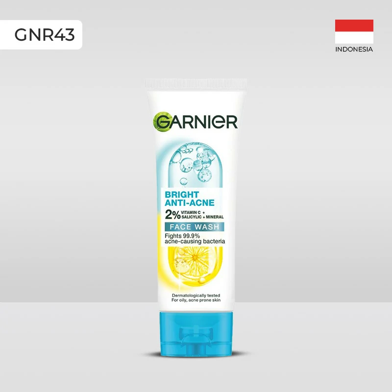 Garnier Bright Complete Anti-Acne Face Wash 100ml – Clear & Bright Skin