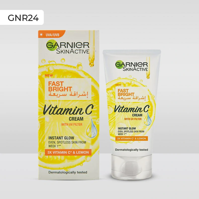 Garnier Fast Bright Day Cream with 3x Vitamin C - 50ml - Beauty Harbour.lk